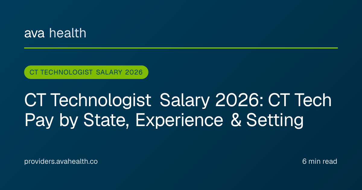 Ava Health · CT Technologist Salary 2026 | CT Tech Pay by State