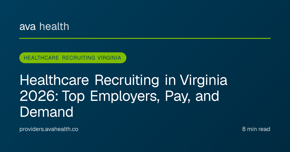 Ava Health · Virginia Healthcare Jobs 2026 | Jobs, Salary, Top Hospitals