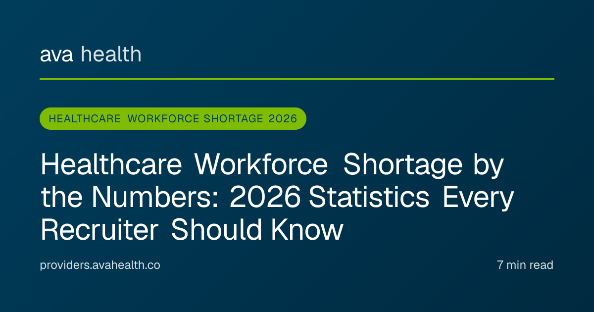 Ava Health · Healthcare Workforce Shortage Statistics 2026 | Ava Health