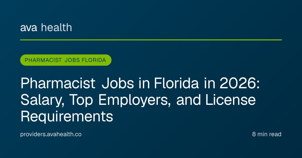 Ava Health · Pharmacist Jobs in Florida 2026: Salary, Employers ...