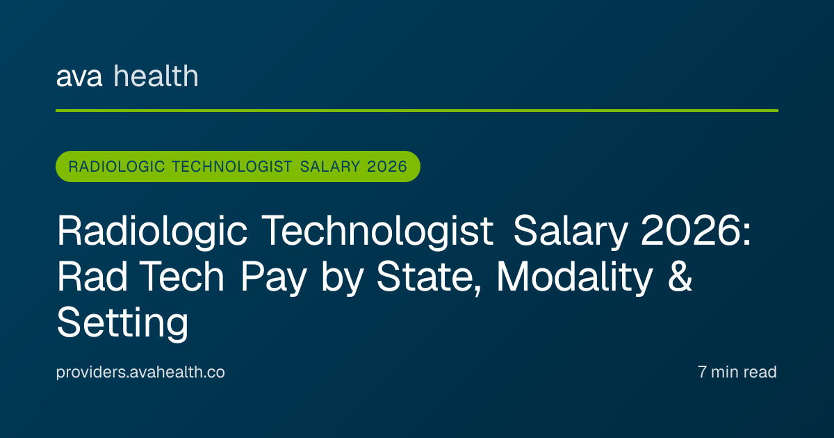 Ava Health · Radiologic Technologist Salary 2026 | Rad Tech Pay