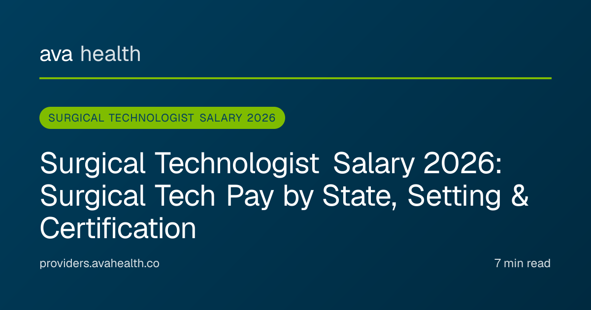 Ava Health · Surgical Technologist Salary 2026 | Surgical Tech Pay