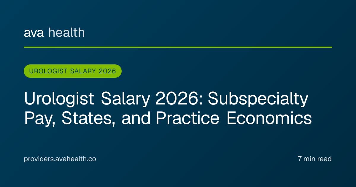 Ava Health · Urologist Salary 2026 | By Subspecialty + State | Ava Health