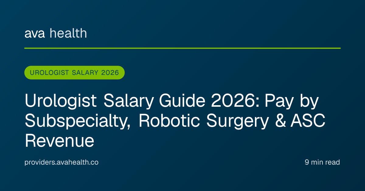 Ava Health · Urologist Salary 2026 | Urology Pay by Setting & Subspecialty